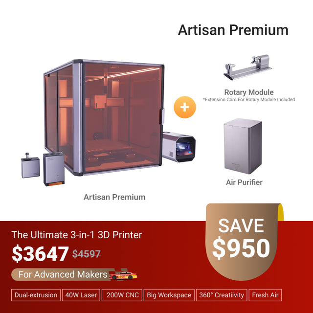 Snapmaker Artisan 3-in-1 3D Printer - Snapmaker US